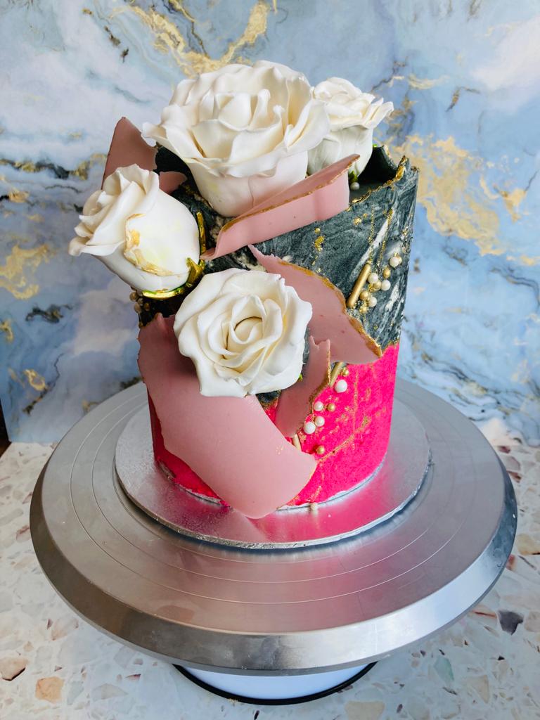 Marble and Fault line cake – Cake & T