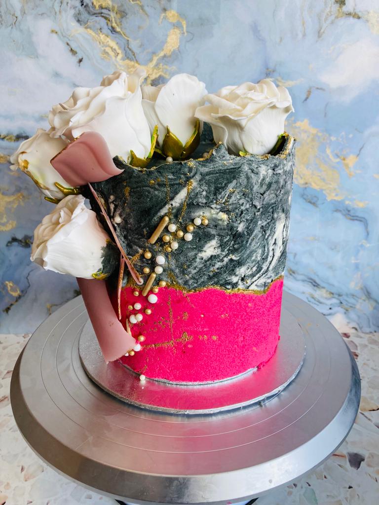 Marble and Fault line cake – Cake & T